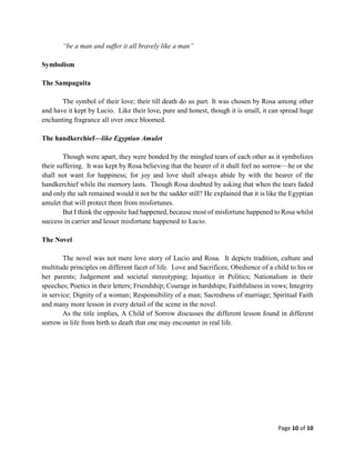 novel analysis: a child of sorrow | PDF | Marriage and Civil Unions ...