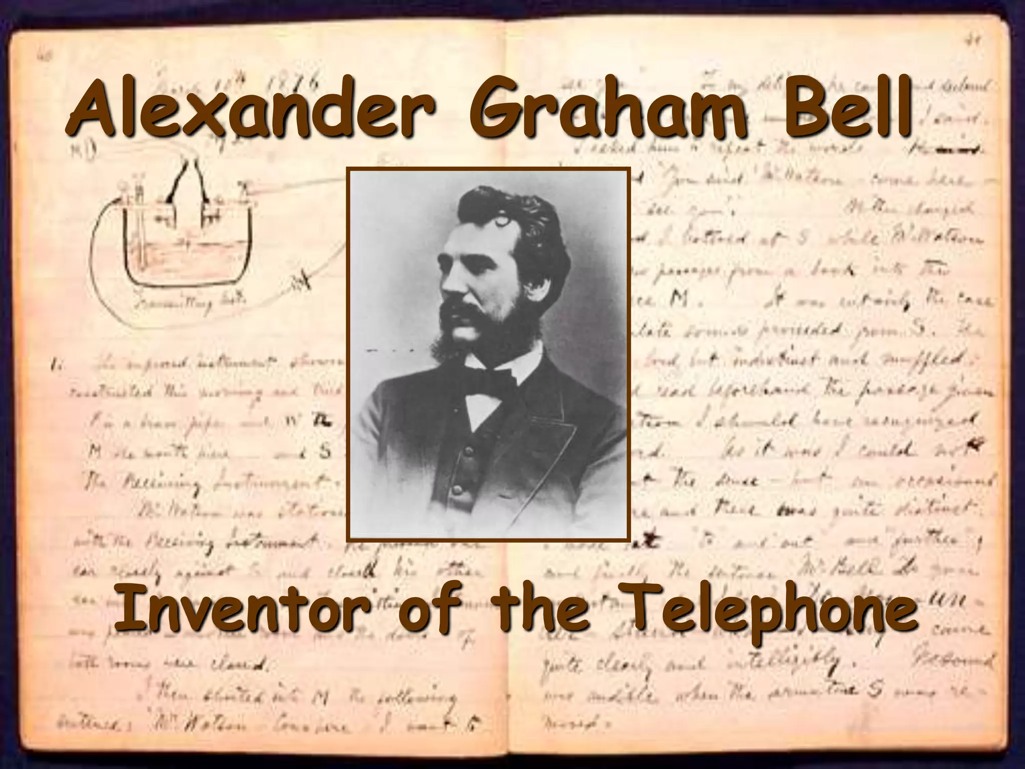 Alexander Graham Bell. Inventor of the Telephone | PPTX
