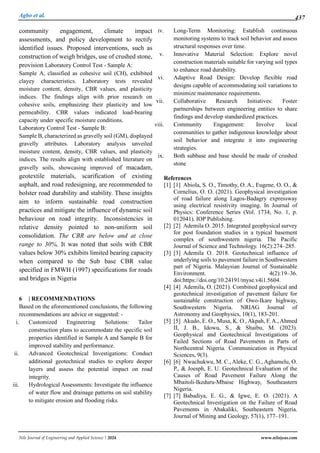 Geotechnical Investigation of Road Failure Along Abuja- Lokoja Road | PDF