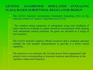 Hybrid Stochastic Search Technique based Suboptimal AGC Regulator Design for Power System using ...