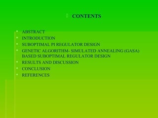 Hybrid Stochastic Search Technique based Suboptimal AGC Regulator Design for Power System using ...