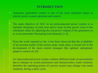Hybrid Stochastic Search Technique based Suboptimal AGC Regulator Design for Power System using ...