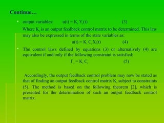 Hybrid Stochastic Search Technique based Suboptimal AGC Regulator Design for Power System using ...