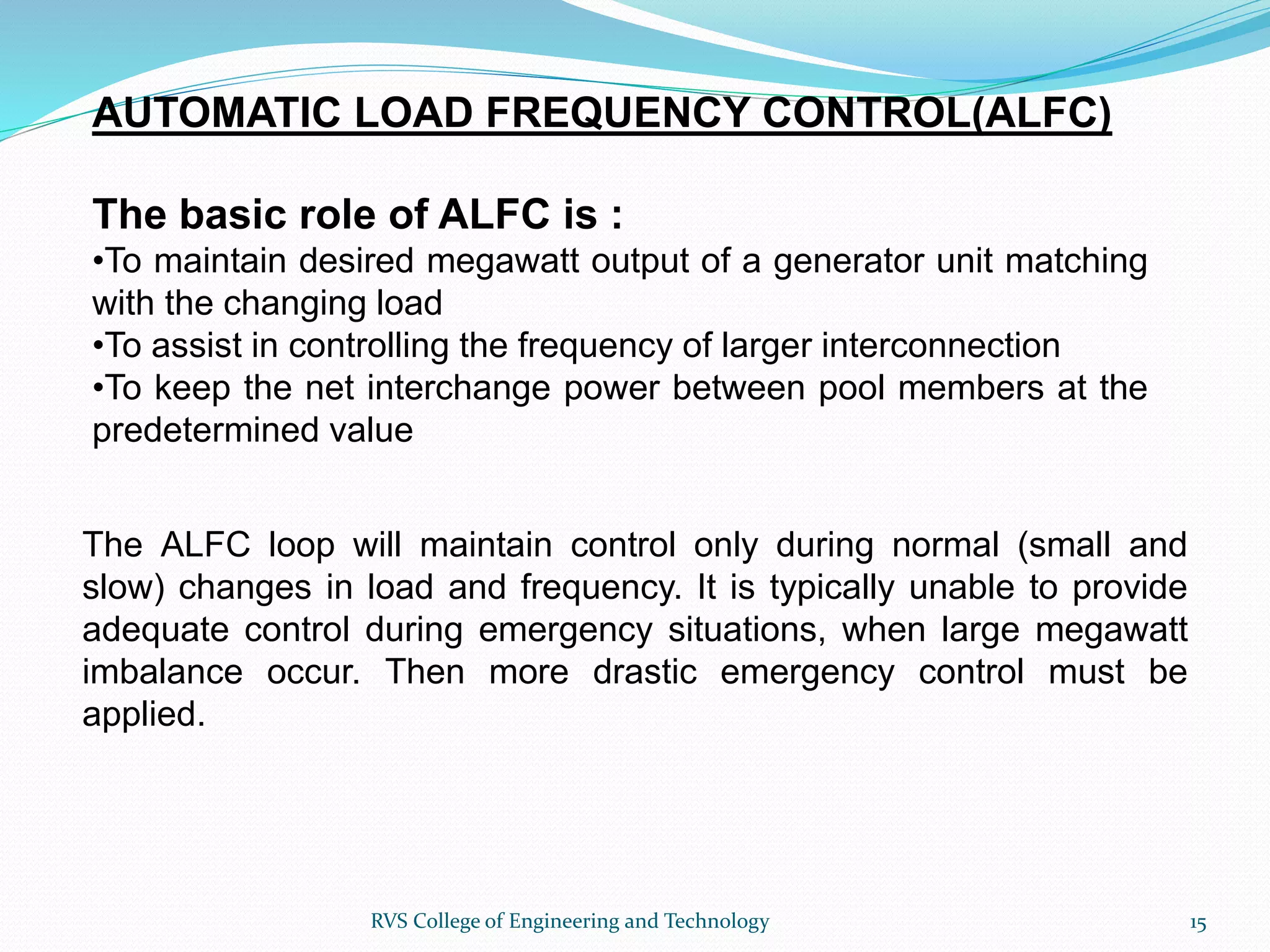 Automatic Generation Control | PPT Automatic Generation Control | PPT