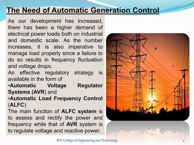 Automatic Generation Control | PPT