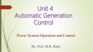 Automatic Generation Control | PPTX