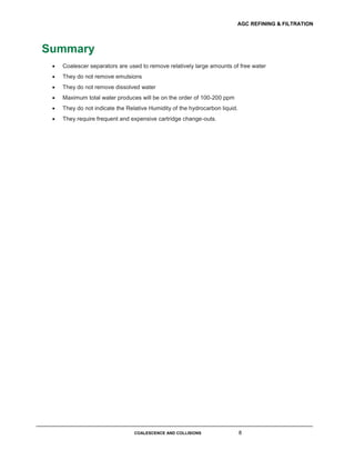 Agc wp-coalescence and collisions | PDF | Chemistry | Science