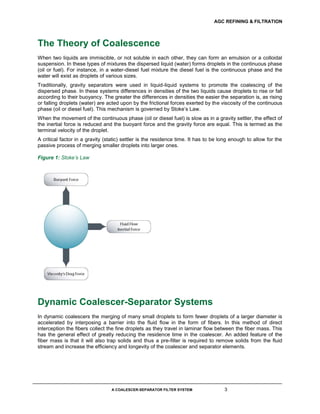 Agc wp-coalescer separator filter system | PDF | Chemistry | Science