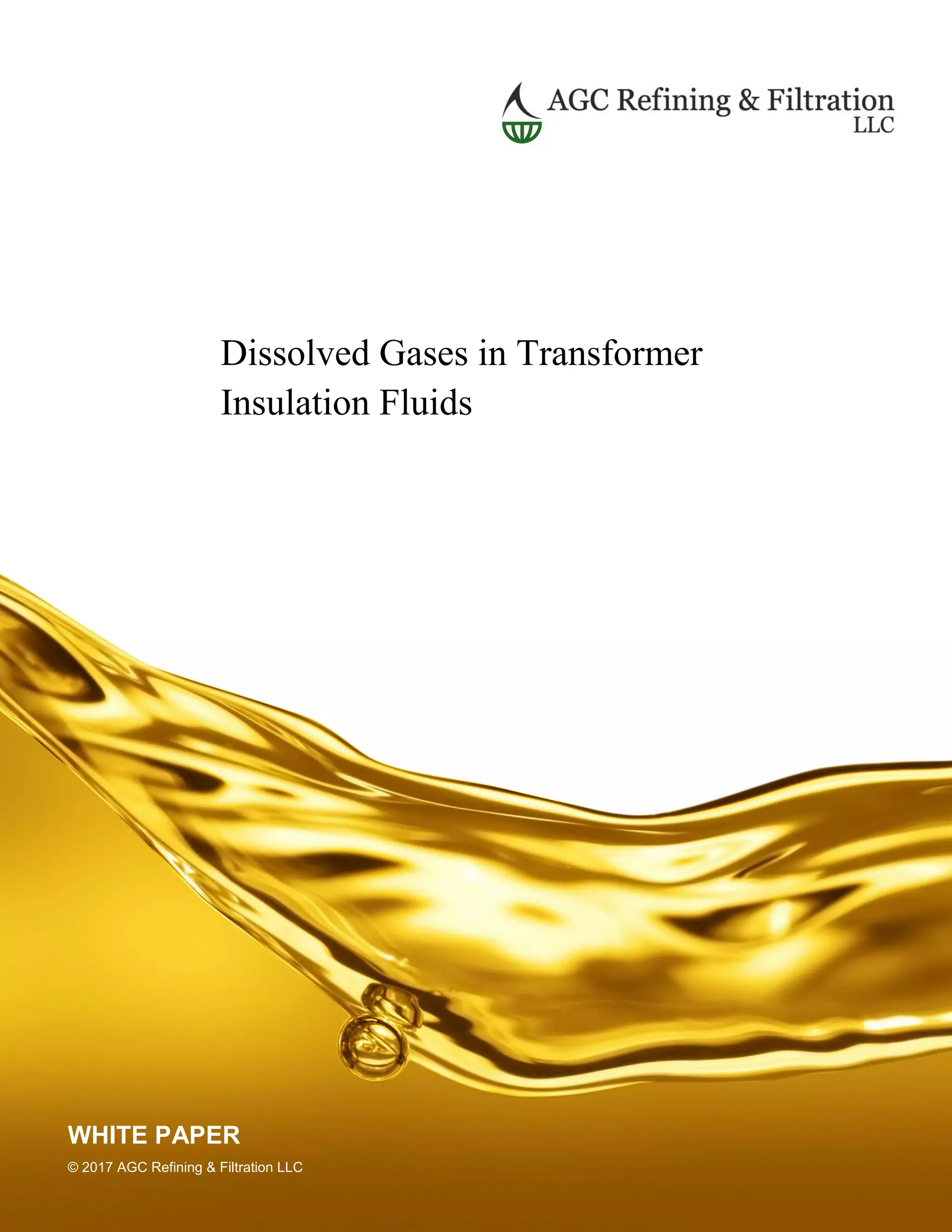 Agc wp-dissolved gases in transformer insulation fluids | PDF