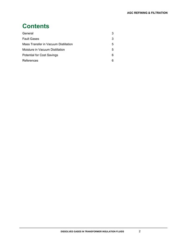 Agc wp-dissolved gases in transformer insulation fluids | PDF