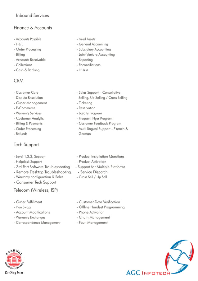 Agc Bpo Company Profile | PDF | Information Services Industry | Industries