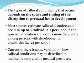 Agenesis of The Corpus Callosum ACC | PPTX