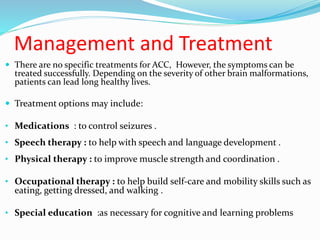 Agenesis of The Corpus Callosum ACC | PPTX | Brain and Nervous System ...