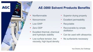 Introduction to AsahiKlin AE-3000 Fluorinated Solvents | PPTX