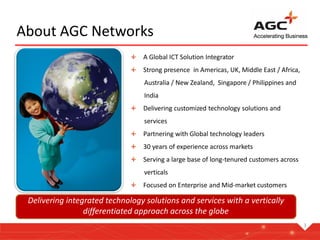 AGC Networks' Corporate Presentation 2016 | PDF