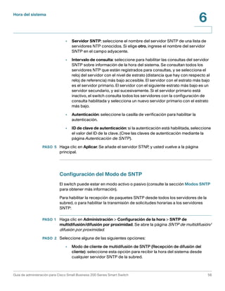 Guía de administración para Cisco Small Business 200 Series Smart ...