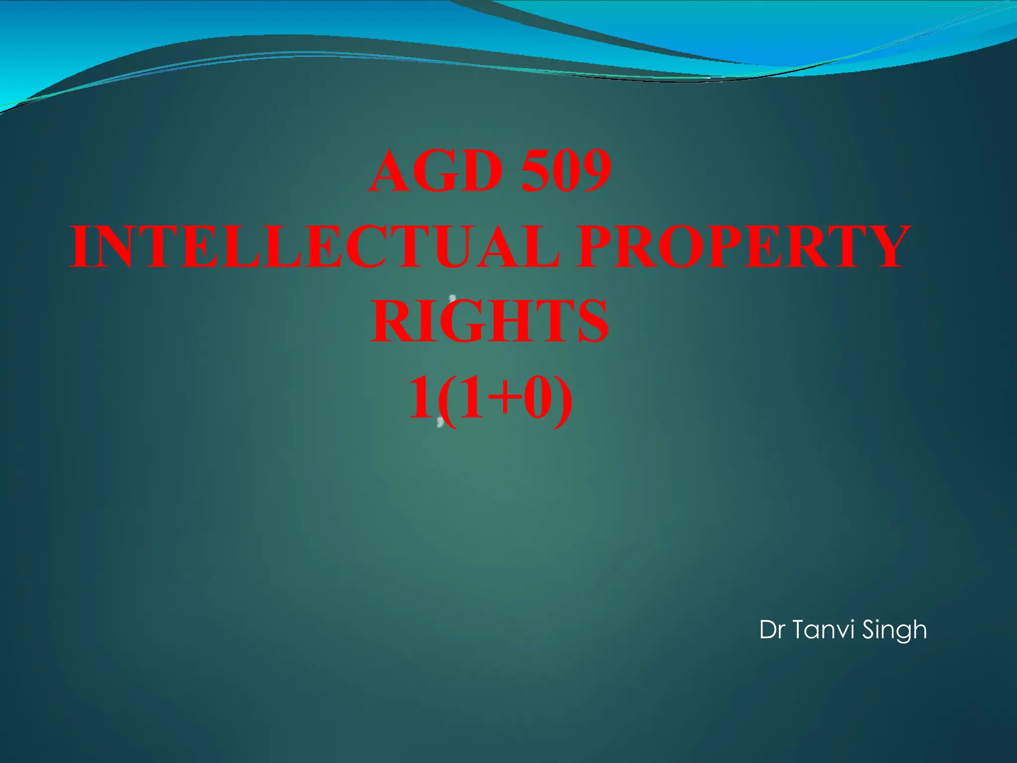 intellectual property rights presentation | PPTX