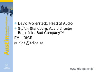 Adaptive Mixing in Frostbite | PPT