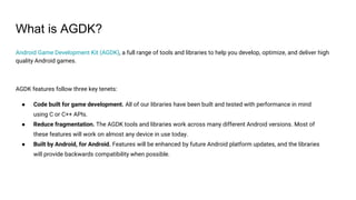 AGDK tutorial step by step | PPTX