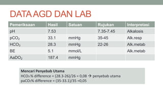 Interpretasi Analisa Gas Darah (AGD) dengan Pendekatan Stewart | PPT