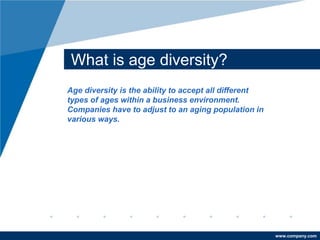 problems of age Diversity in an organisation_how to avoid them | PPT
