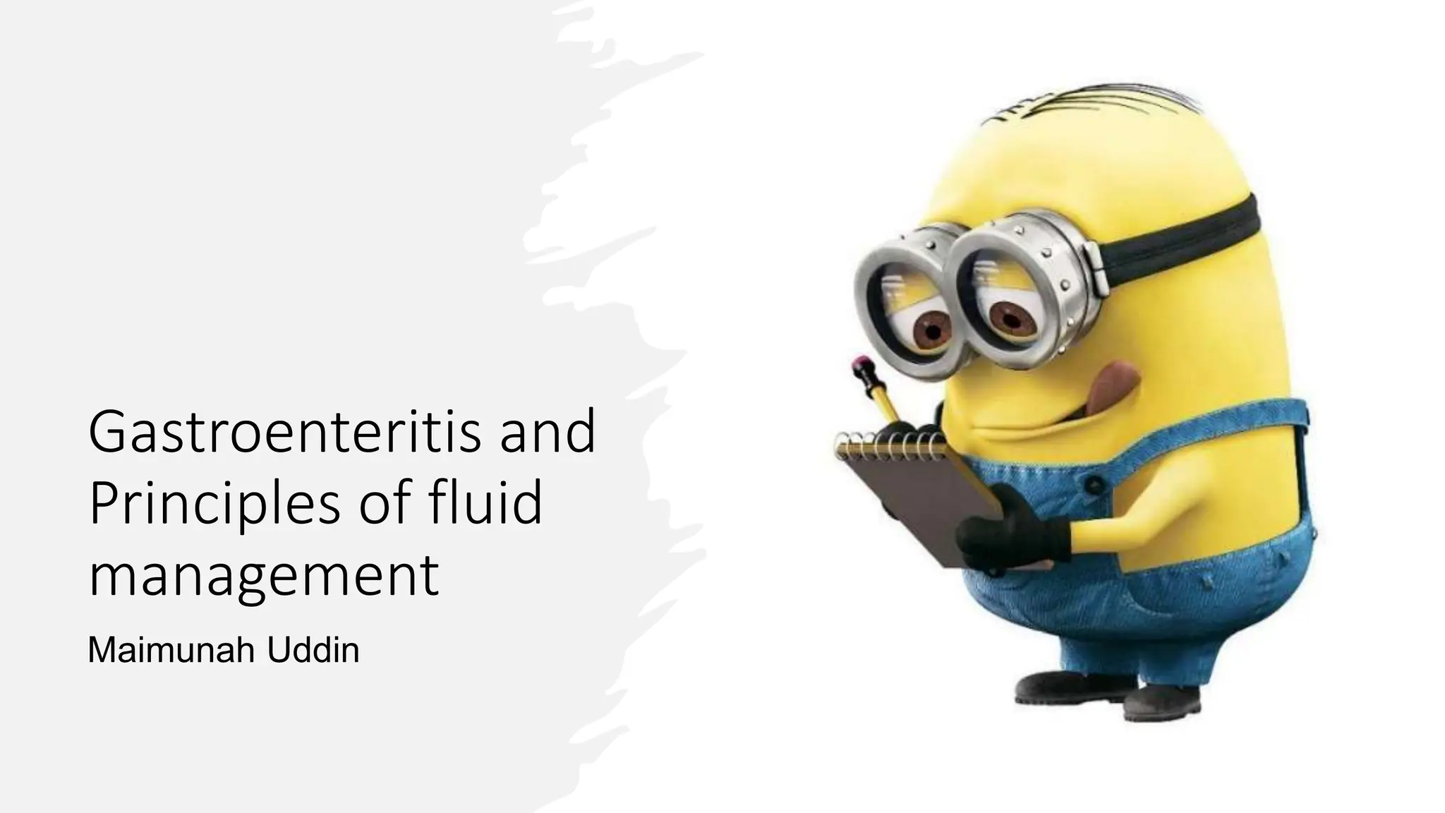 acute gastroenteritis etiology and fluid management | PPTX