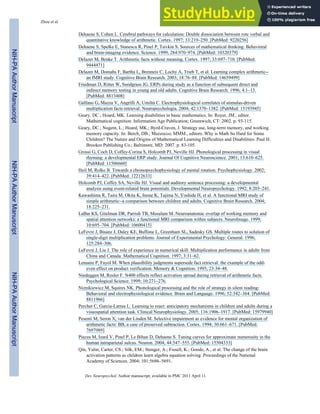 Age-Independent And Age-Dependent Neural Substrate For Single-Digit Multiplication And Addition ...