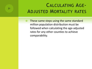 Age Specific Mortality Rates | PPTX