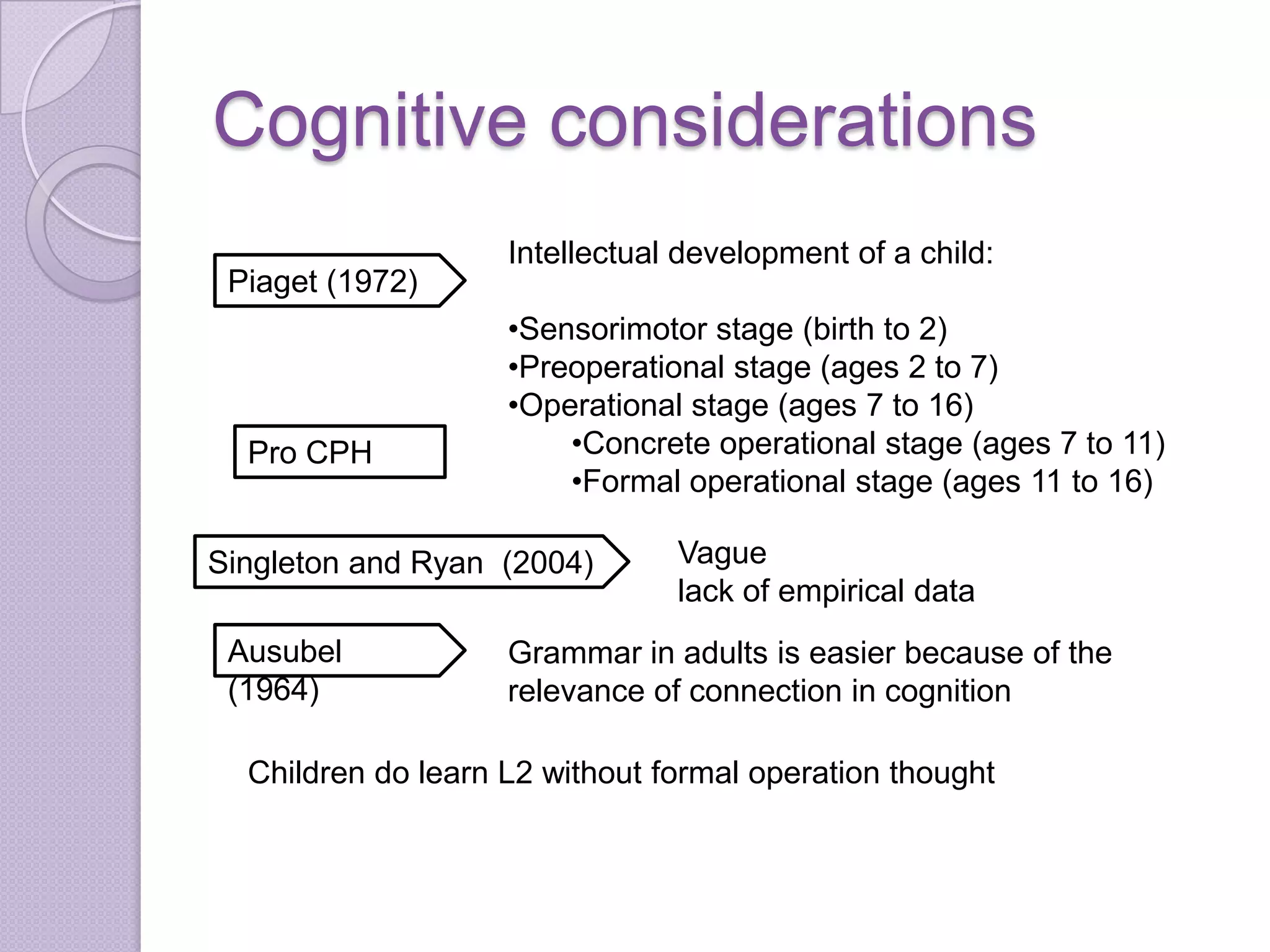 Age and acquisition | PPTX