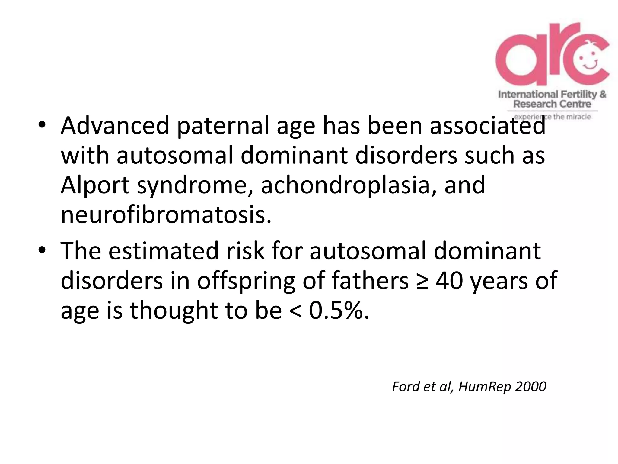 Advanced reproductive age and fertility by Dr. Gayathiri | PPTX