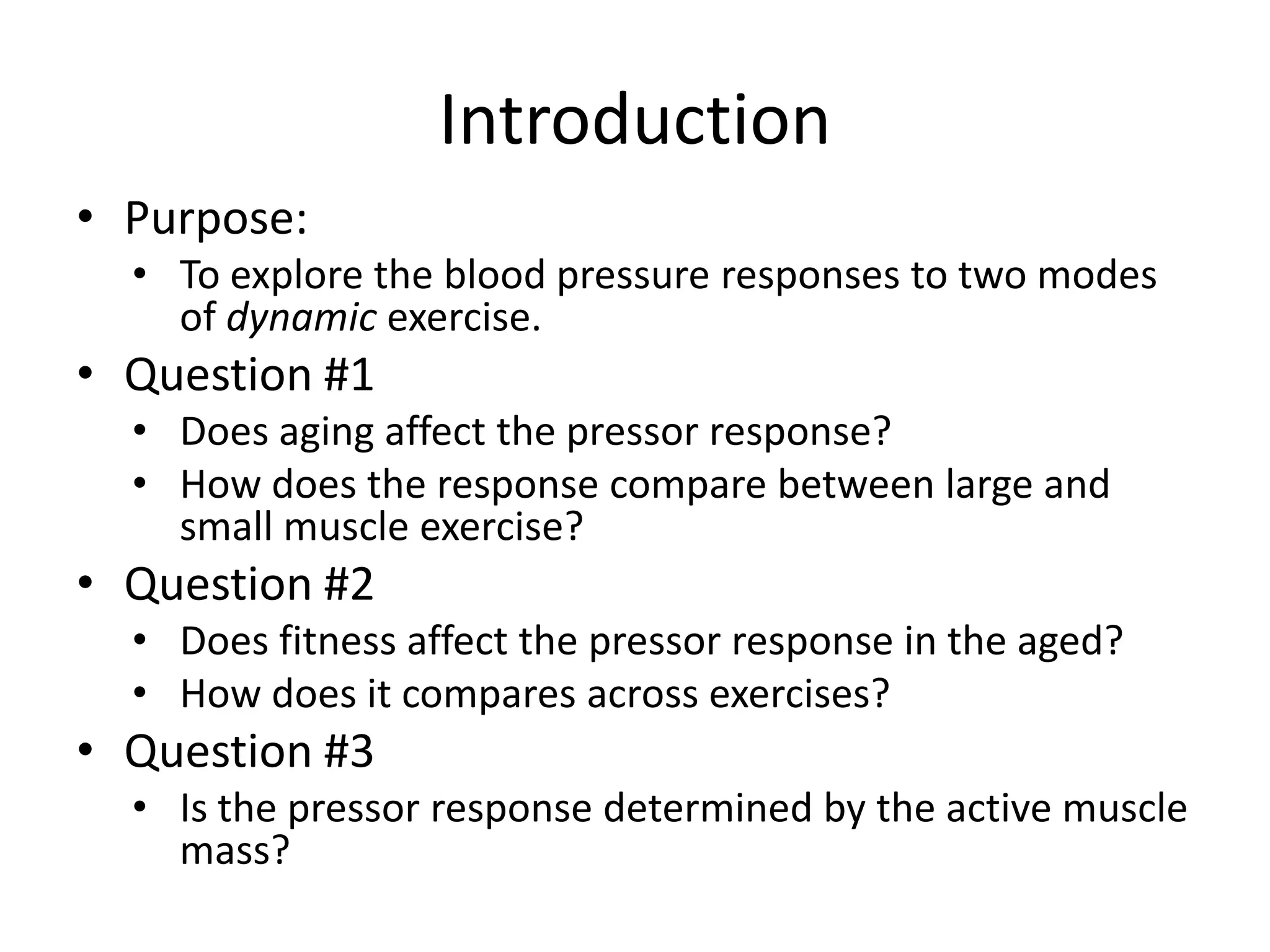 Age And Fitness On The Pressor Response In Elderly | PDF | Heart and ...