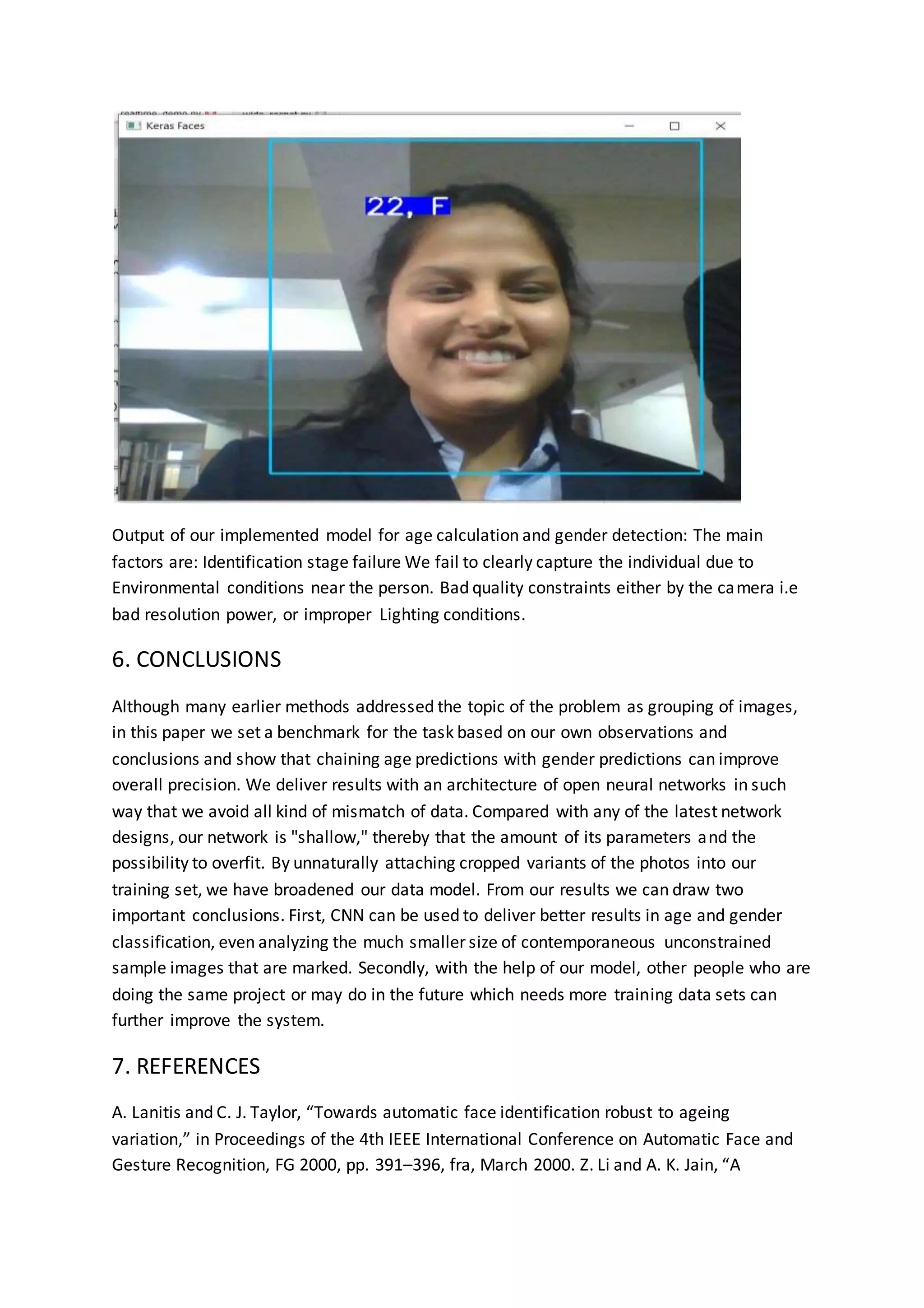 Age and Gender Detection.docx | Artificial Intelligence | Technology & Computing