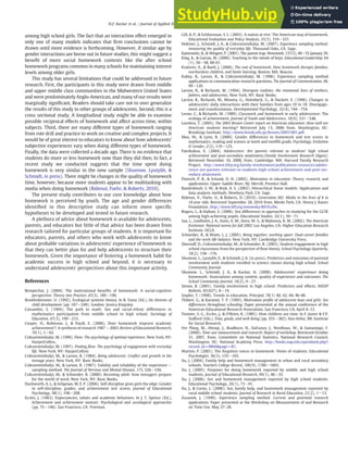 Age And Gender Differences In Adolescents Homework Experiences | PDF