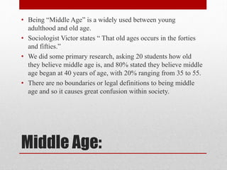 Age and identity sociology | PPTX