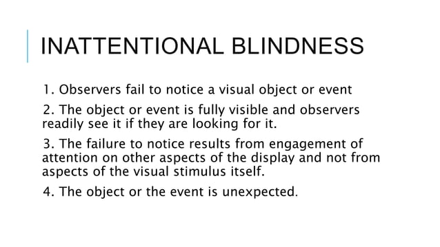 Age and inattentional blindness | PPTX | Eye and Vision Conditions ...