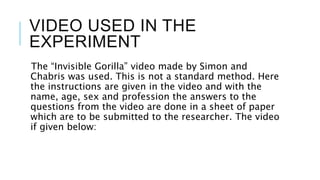 Age and inattentional blindness | PPTX | Eye and Vision Conditions ...