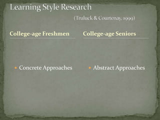 Age and Learning Presentation | PPTX