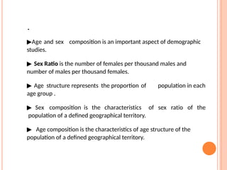 Characteristics of Human Population-Age and Sex Composition.pptx