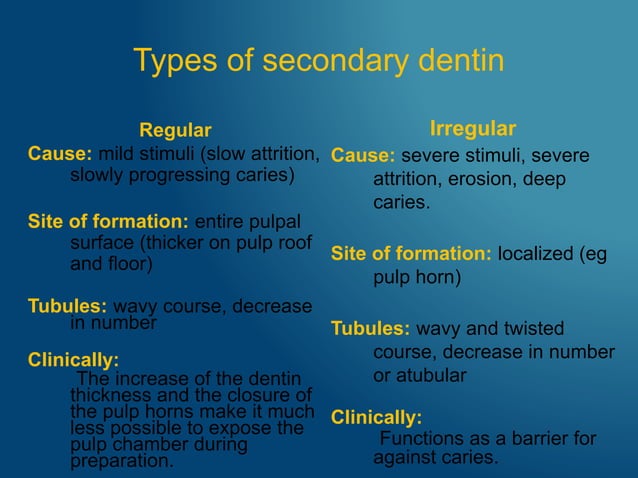 Age changes in enamel, dentin and pulp1.pptx | Dental Health | Diseases ...