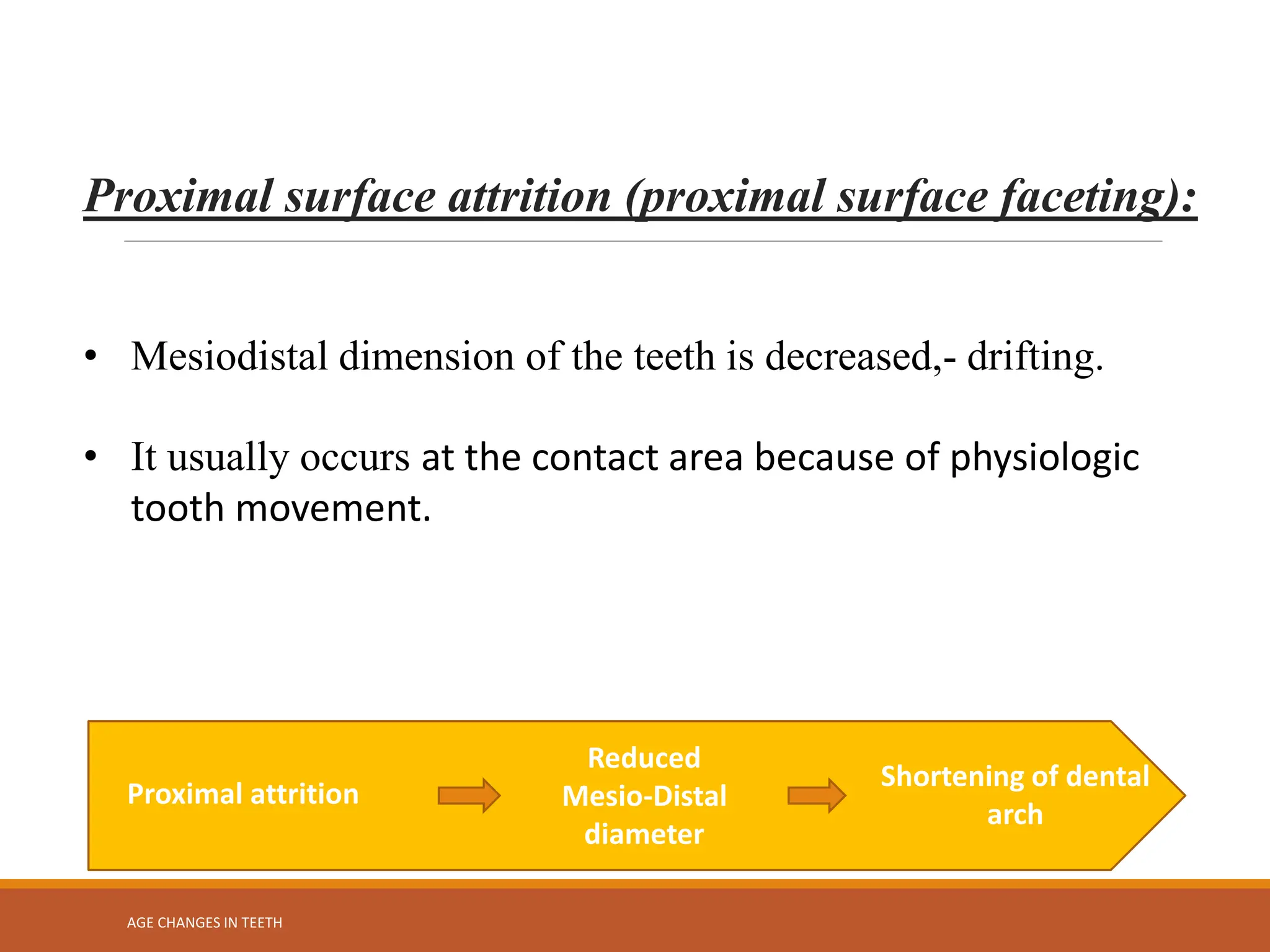AGE CHANGES IN TEETH powerpoint presentation | PPTX