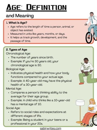 The True Meaning of Age: A Journey Through Time | PDF