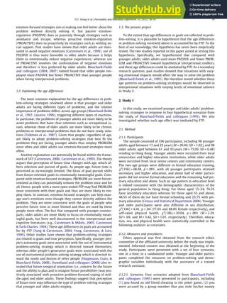 Age Differences In Problem Solving Strategies The Mediating Role Of ...