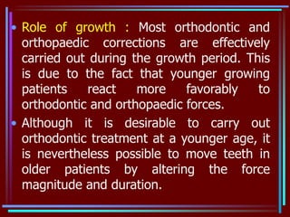 Age factor in orthodontics | PPT
