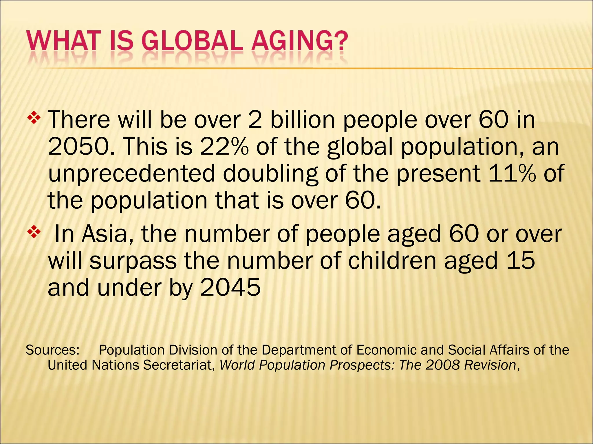 Ageing as a social problem | PPT
