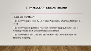 Ageing and evolutionary trade offs | PPT