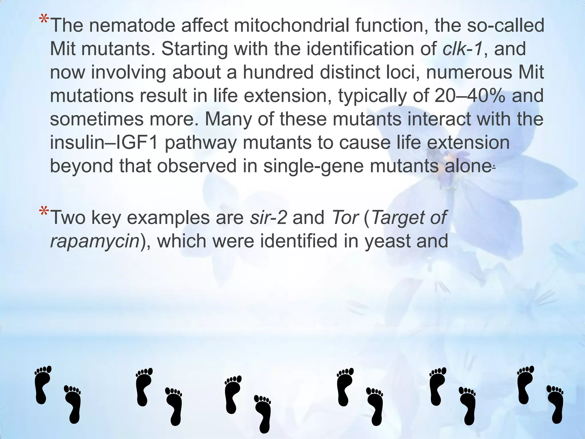 Ageing and its relationship with longevity genes | PPTX | Biological ...