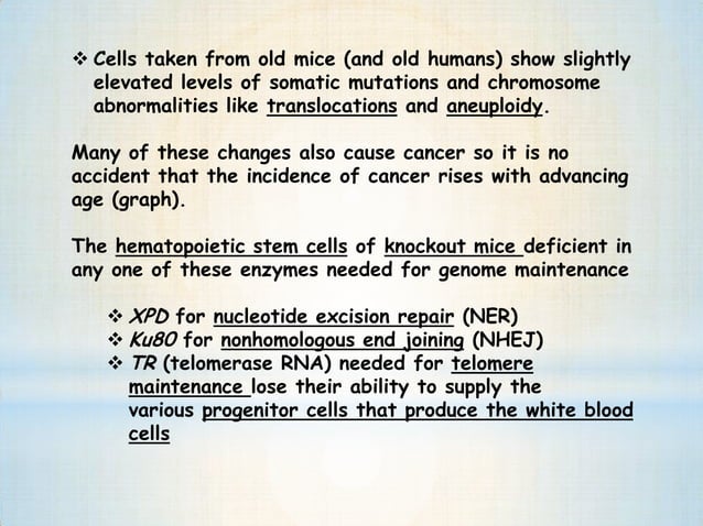 Ageing and its relationship with longevity genes | PPTX | Biological ...