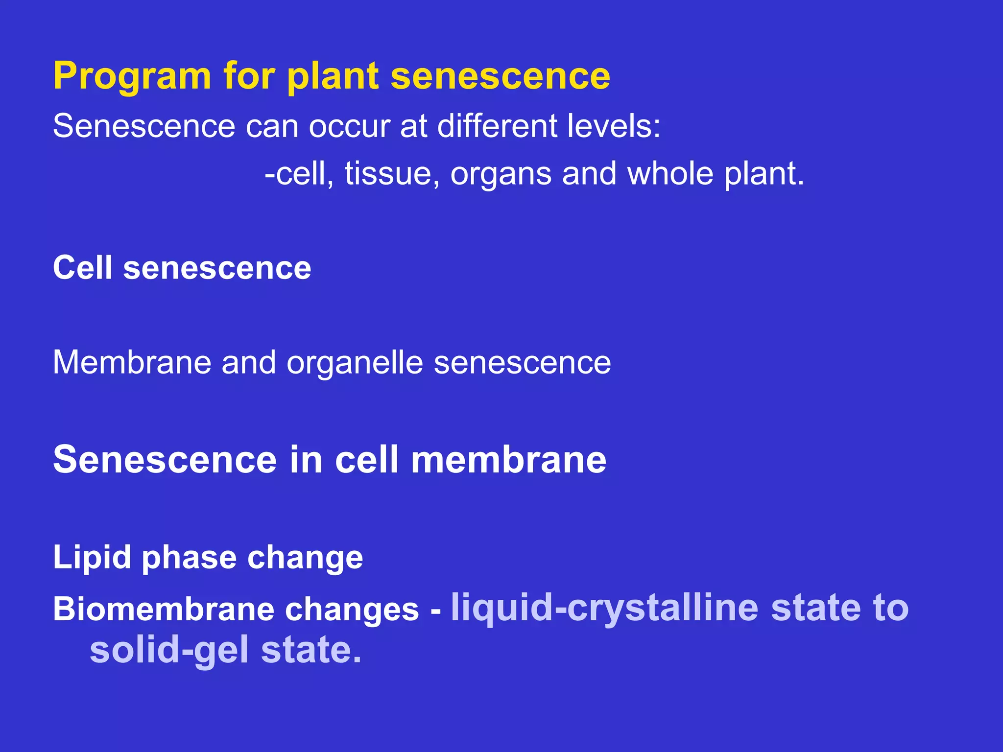 Ageing and senescence | PPT
