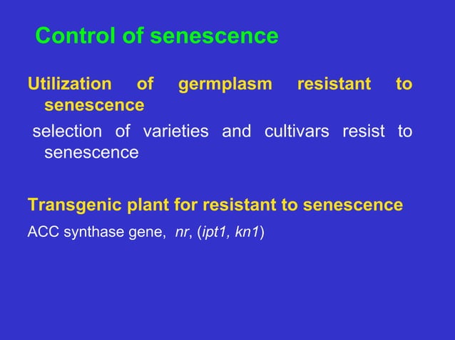 Ageing and senescence | PPT