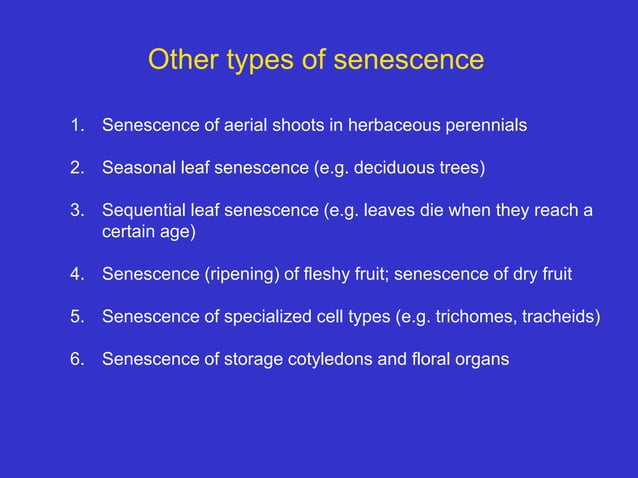 Ageing and senescence | PPT